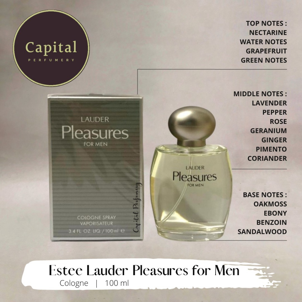 Jual Parfum Original Estee Lauder Pleasures For Men Cologne 100ml ...