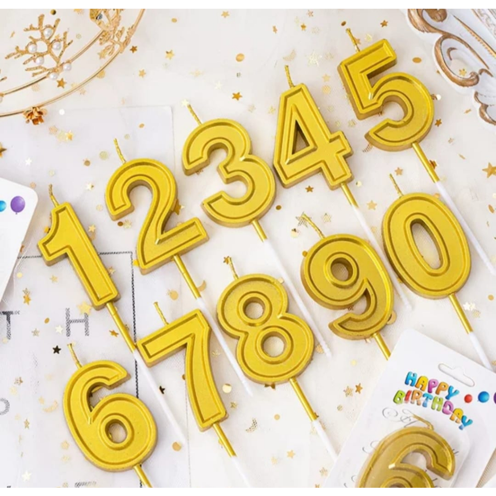 Jual Lilin Angka Ulang Tahun Ultah Jumbo Besar / Birthday Numeric ...