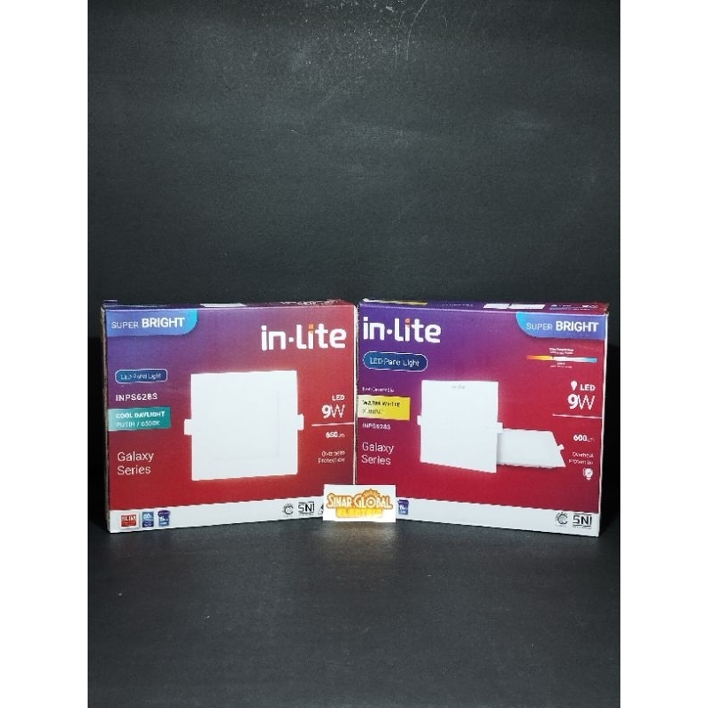 Jual Lampu downlight panel IB led inlite INPS628S kotak 9 Watt | Shopee ...
