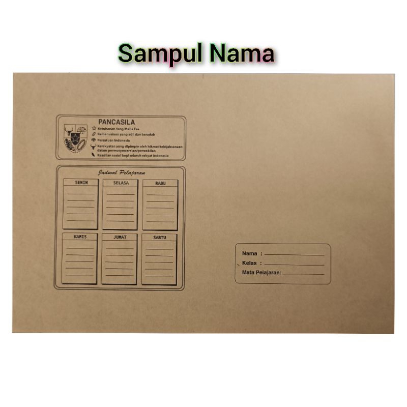 Jual Sampul Buku Tulis Warna Coklat Ukuran Kwarto Isi 20 Lembar