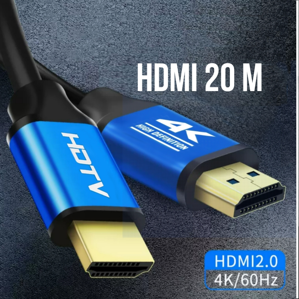 Jual KABEL HDMI TO HDMI 20M HDMI 4K 1080 TEBAL PANJANG 20 M | Shopee Indonesia