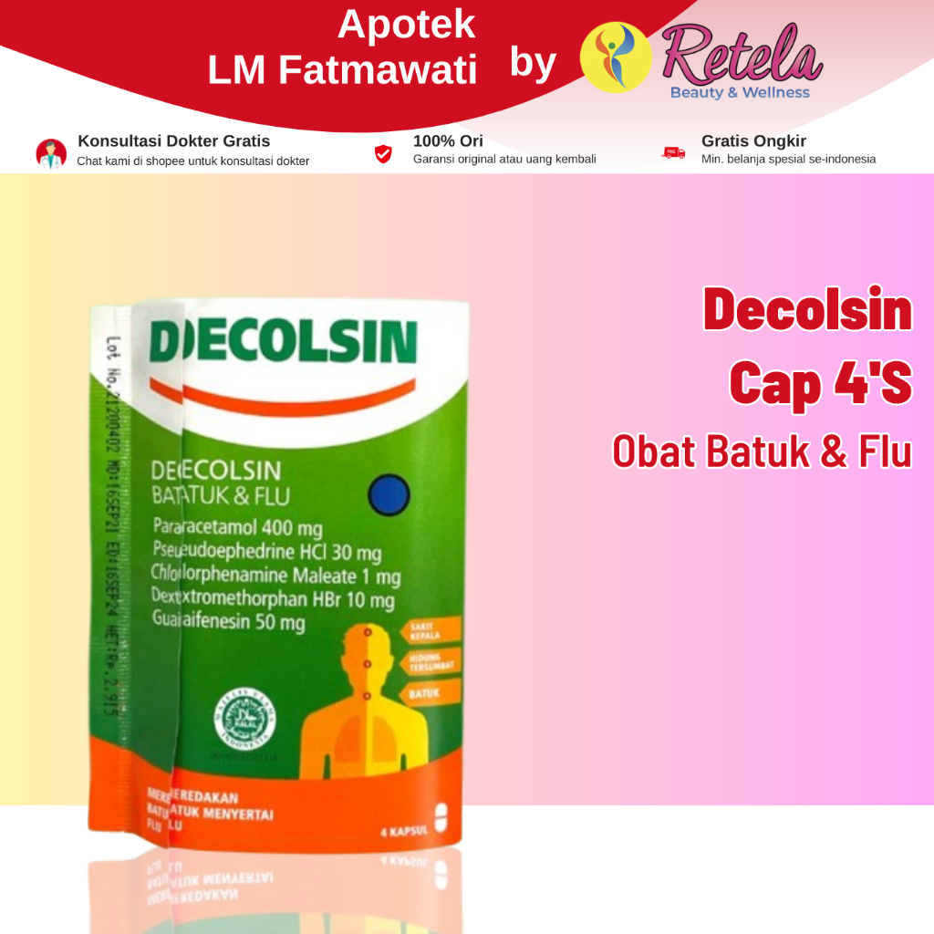 Jual DECOLSIN 1 STRIP 4 KAPLET | Shopee Indonesia