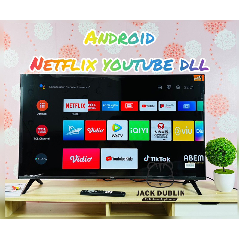 Jual TV LED TCL 40 Inch 40A9 HD Smart ANDROID Google Play Netflix ...
