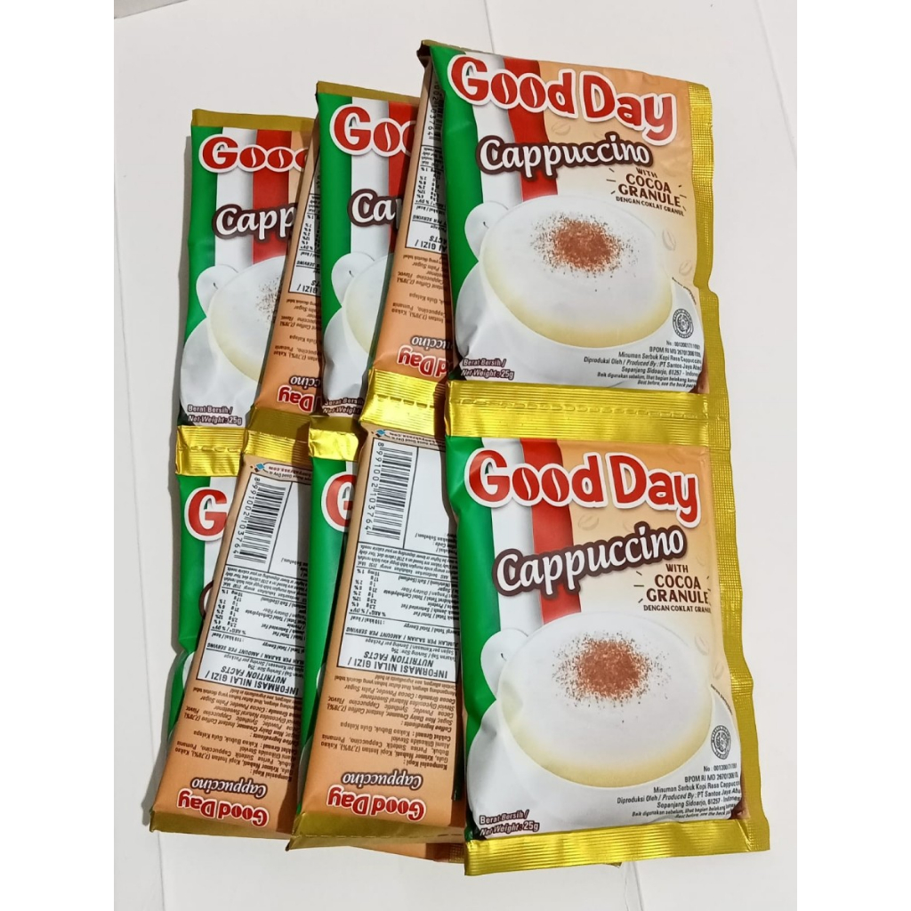 Jual 1 Renceng Good Day Capuccino isi 10 Sachet x 25 Gr | Shopee Indonesia