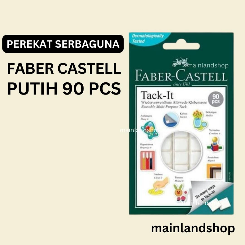 Jual perekat multifungsi lem serbaguna tack it glue tag faber castell ...
