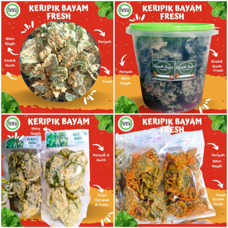 Jual Keripik bayam by pareria | Shopee Indonesia