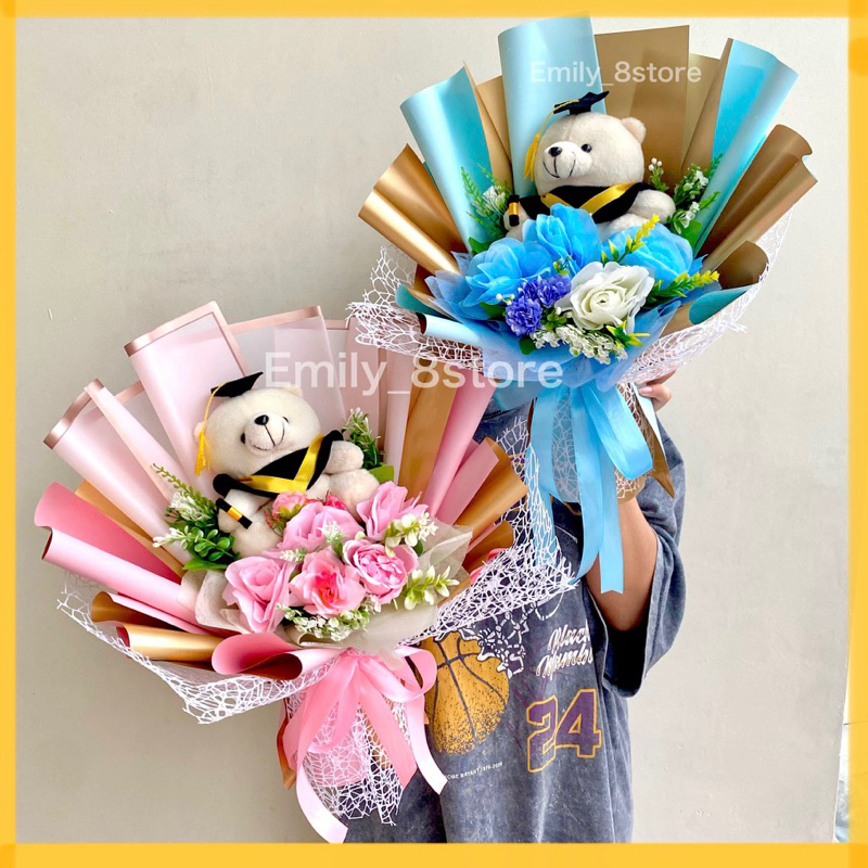 Jual (DiKirim Hari Ini) Ready Buket Bunga Wisuda | buket bunga palsu ...