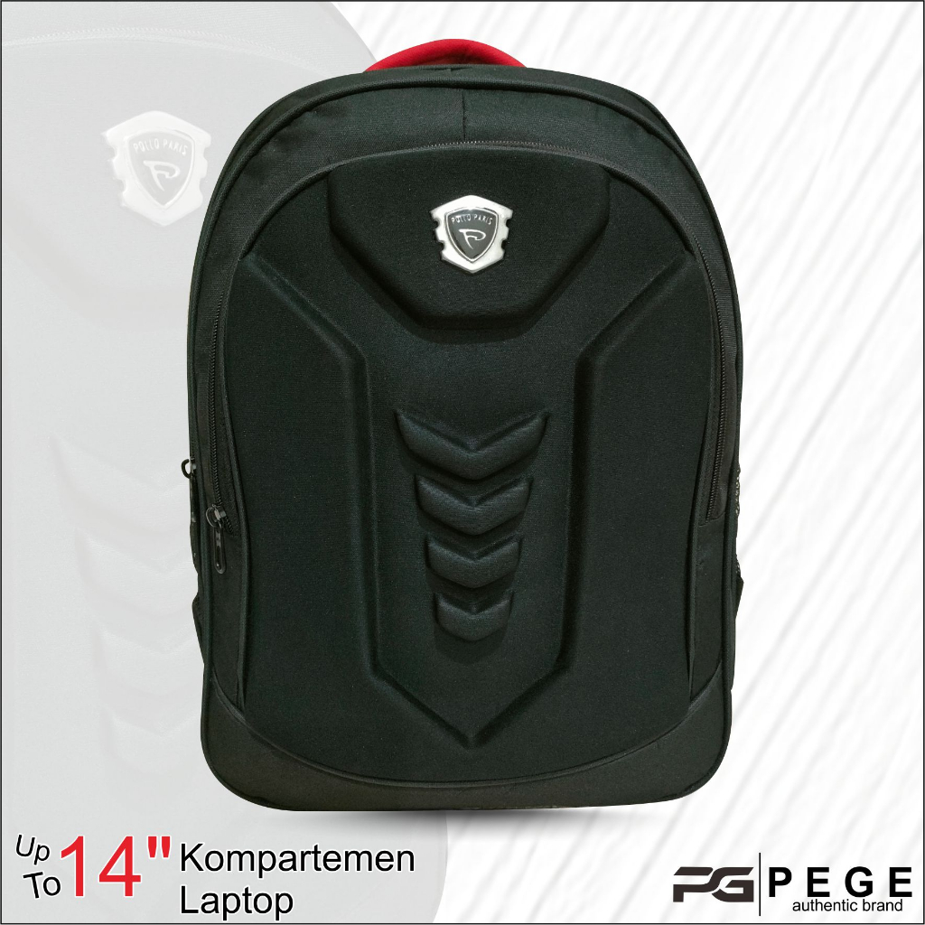 Jual Tas Ransel Laptop Pria Emboss PEGE Thorzy Tas Punggung Model ...