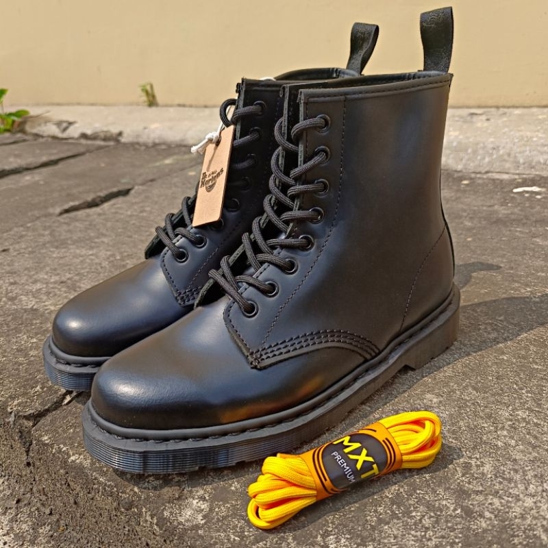 Jual Sepatu Boots Pria Docmar 1460 Mono All Black Smooth Leather Ankle ...