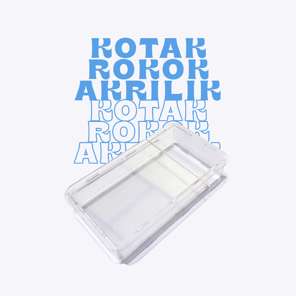 Jual BOX ROKOK AKRILIK BENING DIY DESAIN | Shopee Indonesia