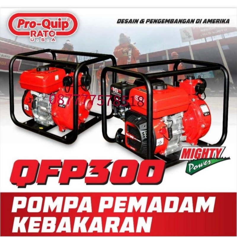 Jual Pompa Air Pemadam kebakaran Fire Pump ProQuip QFP 300 pompa 3 Inch ...