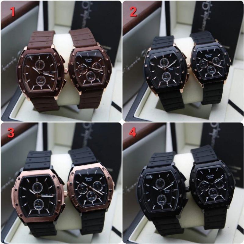Jual ORIGINAL GARANSI RESMI 1 TAHUN JAM TANGAN COUPLE ALEXANDRE ...