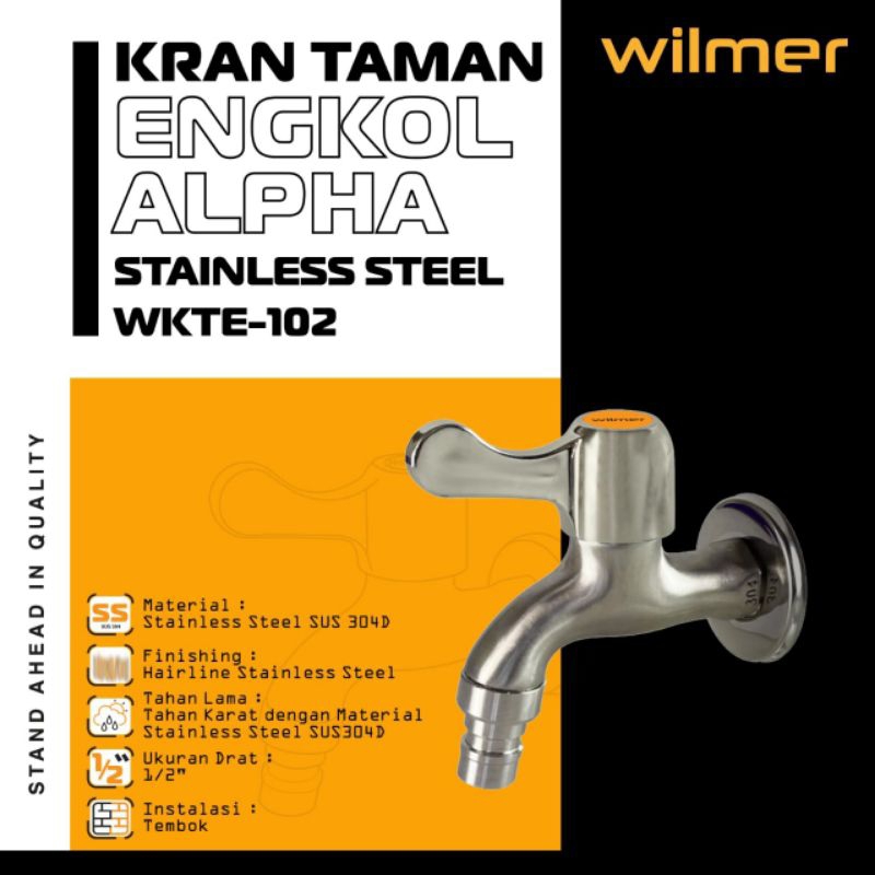 Jual Kran Taman Stainless SUS304 ENGKOL / kran Taman Wilmer SUS304 ...