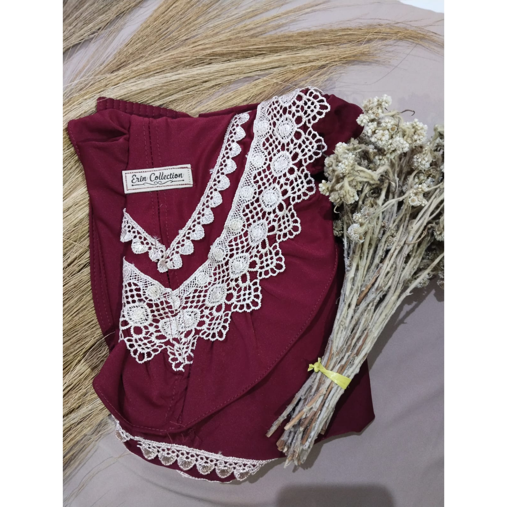 Jual JILBAB INSTAN JESEY/JILBAB RENDA INSTAN /JILBAB RENDA MEWAH ERIN ...