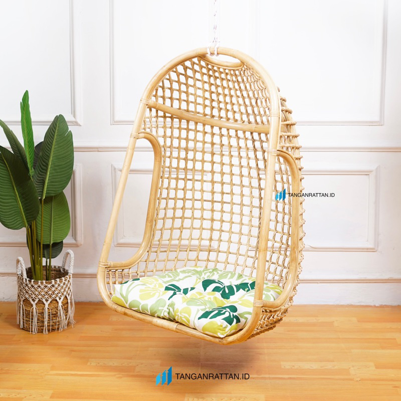 Jual Ayunan Rotan Bahama Dengan Cushion Dewasa / Rattan Hanging Chair ...