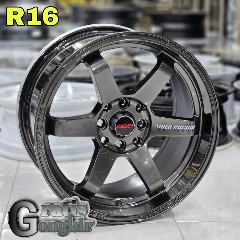 Jual velg TE37 ROTA ring 16 Lebar 7/8.5 Pcd.4x100/114.3 velg mobil jazz yaris mobilio avanza ...
