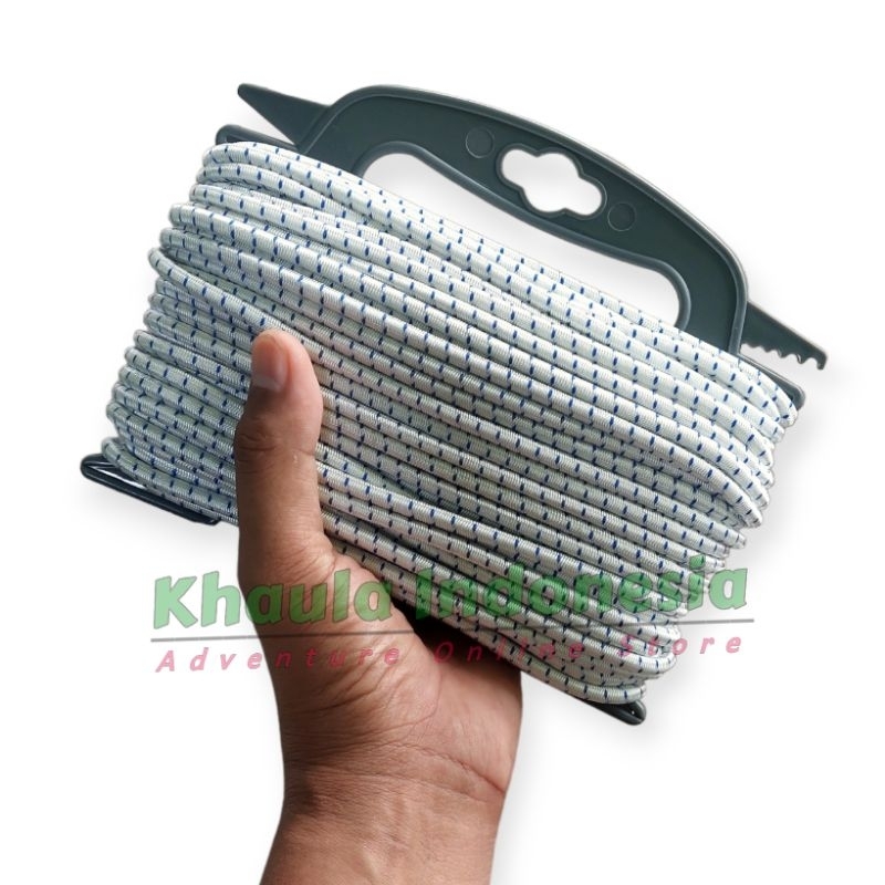 Jual tali karet elastis string rope elastic 5mm panjang 30 meter ...