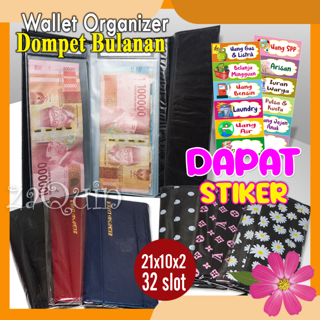 Jual Dompet Disiplin Keuangan Pintar Pengatur Keuangan uang Belanja ...
