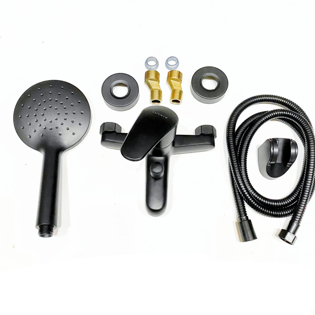 Jual Kran Bathtub Panas Dingin Stainless Hitam 1007H - Set Keran air ...