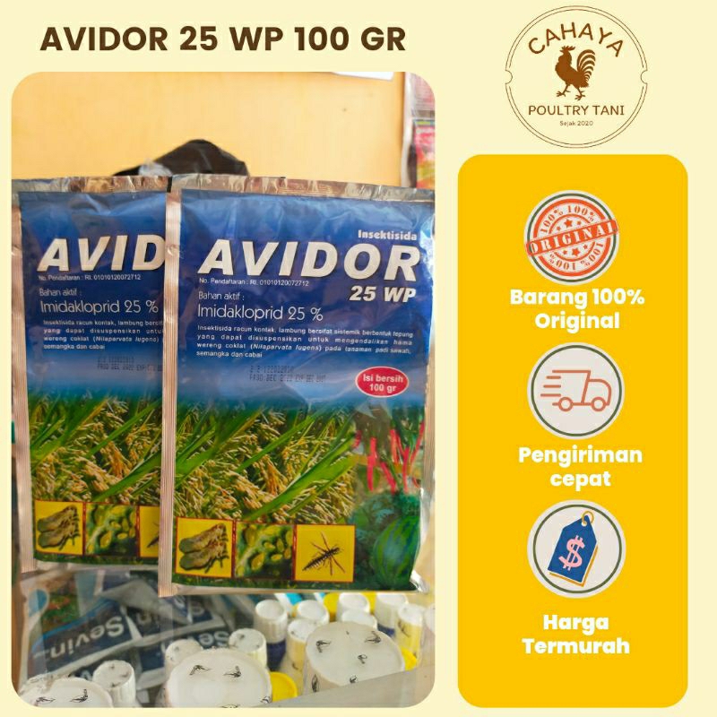 Jual Insektisida AVIDOR 25 WP 100gr | Shopee Indonesia
