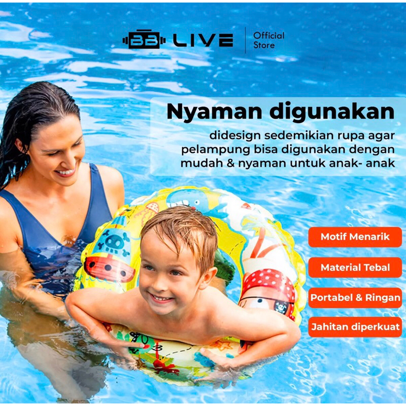 Jual Ban Renang Bulat Karakter Swim Ring | Shopee Indonesia