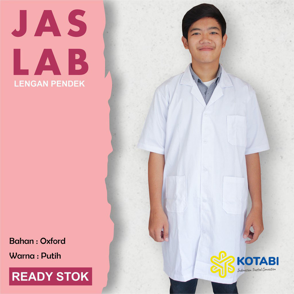 Jual Jas Laboratorium Jas Lab Tangan Pendek Putih Bahan Oxford | Shopee ...