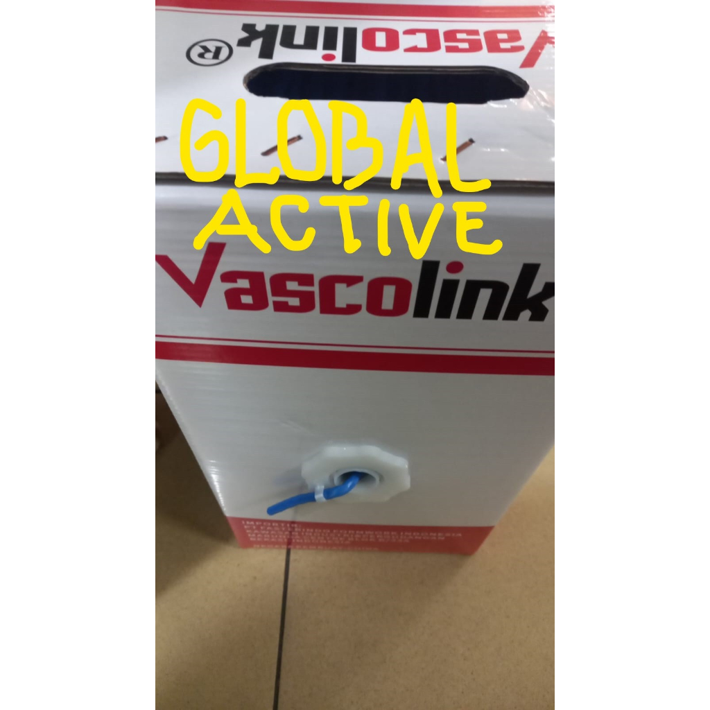 Jual Kabel LAN UTP Cat6 Vascolink warna Biru (Blue) 305 Meter | Shopee Indonesia