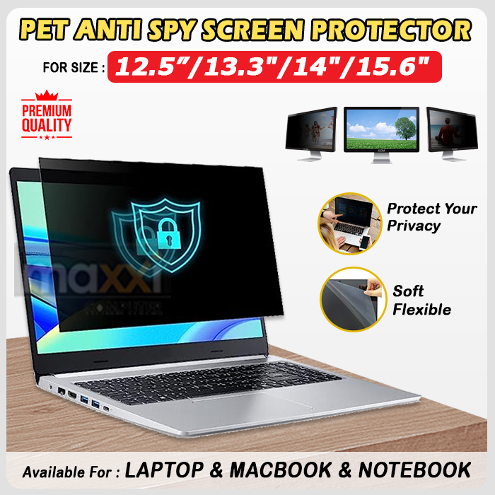 Jual Anti Gores SPY Laptop All Type Universal 13 13" 14 14" 15 15" Inch ...