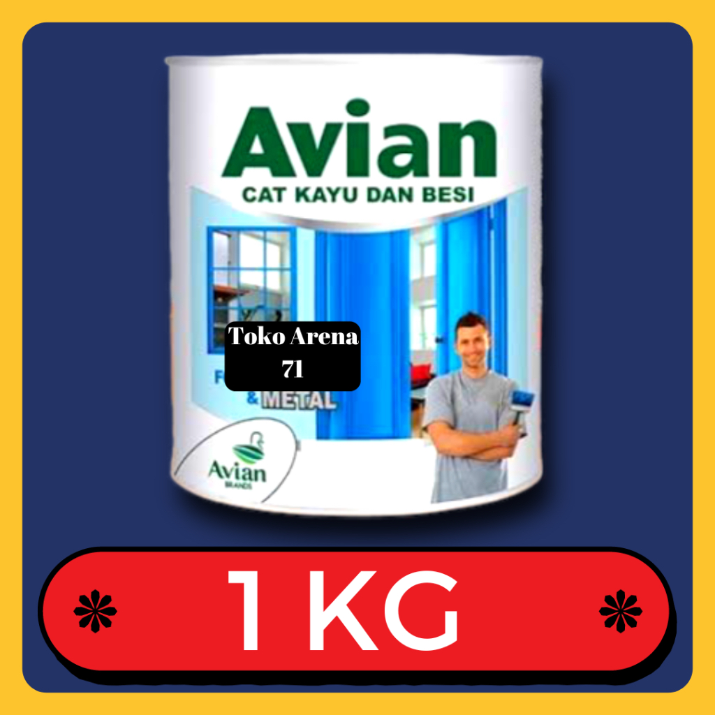 Jual Cat Kayu dan Besi Merk Avian 1kg / Cat Minyak Avian 1 kg 0.9 Liter 1L | Shopee Indonesia