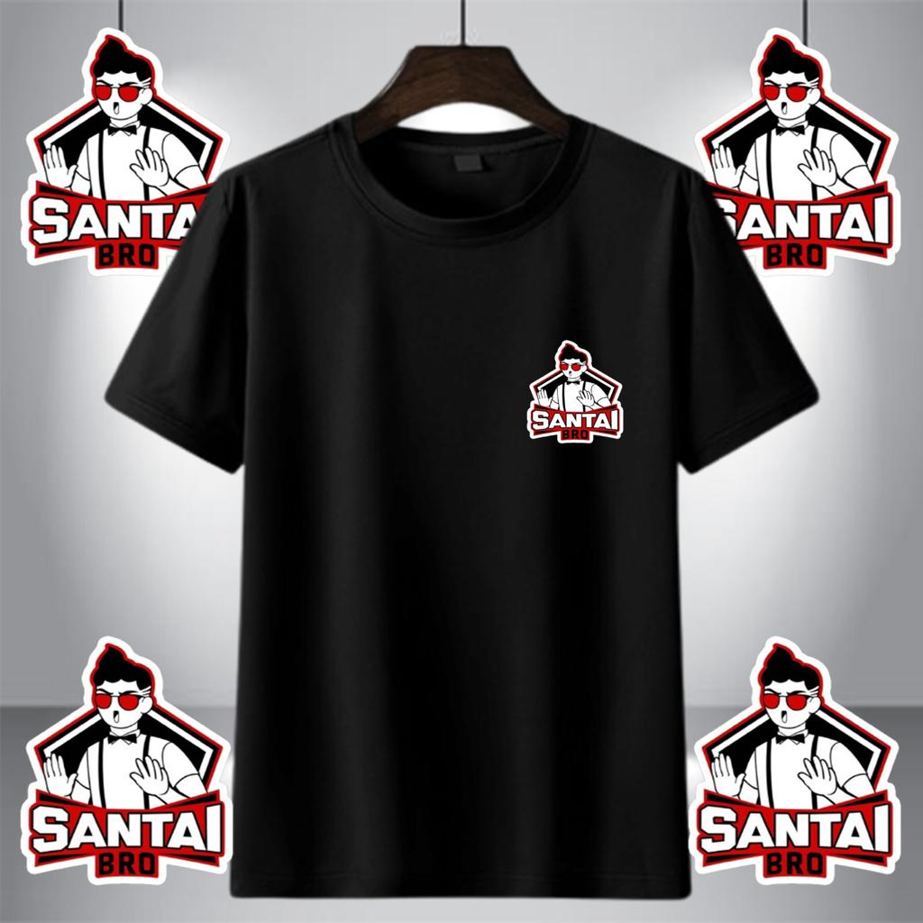 Jual kaos distro kaos unisex kaos MLBB (sticker santai bro) | Shopee ...