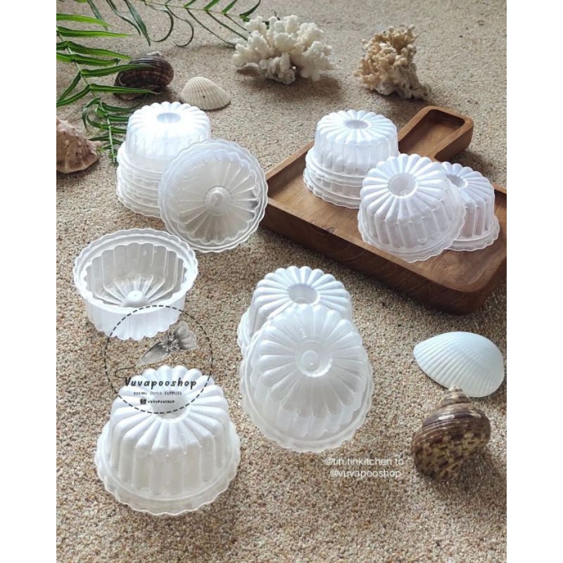 Jual Cetakan Puding Aloha Mini isi 12pcs / Cetakan Pudding Plastik ...