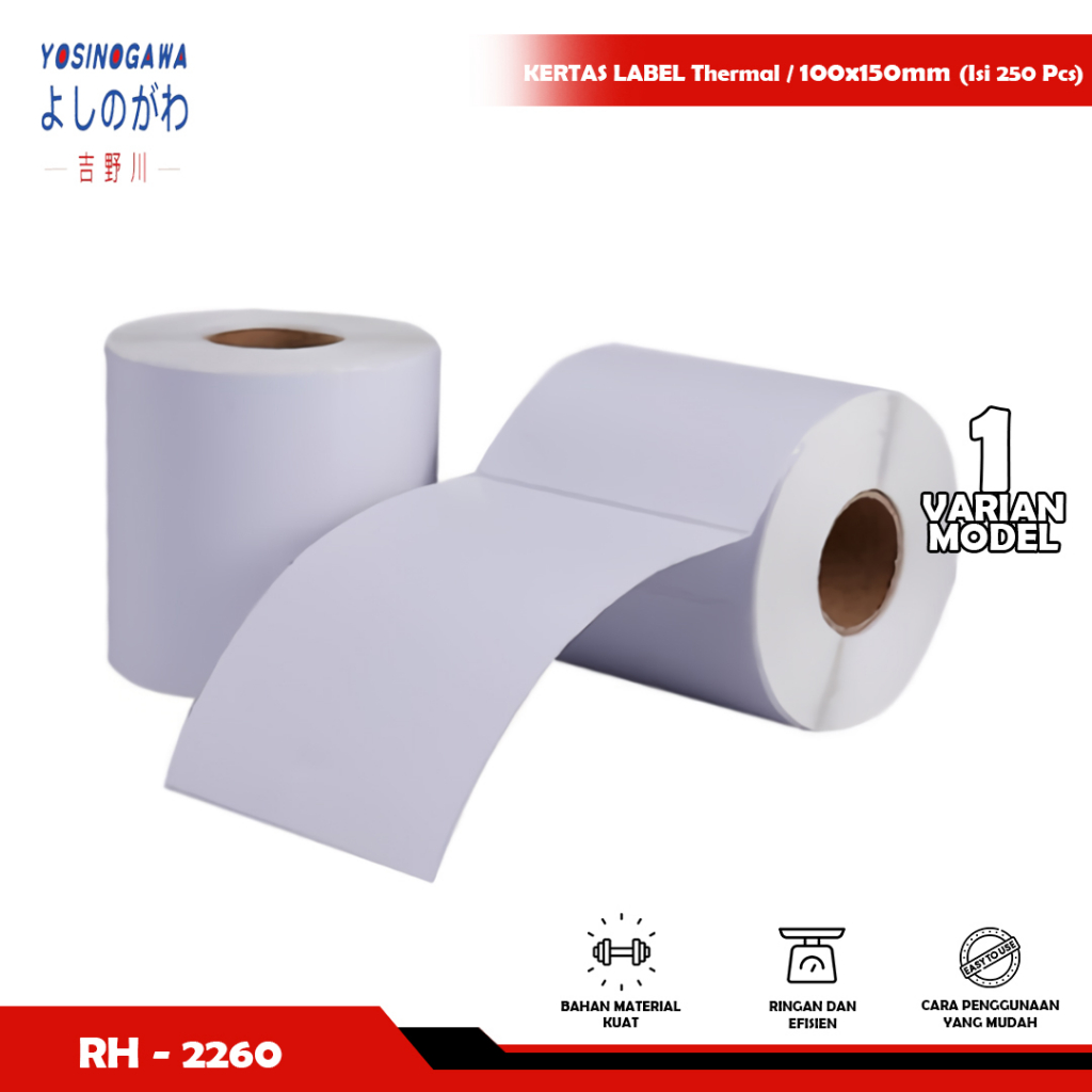 Jual KERTAS LABEL Sticker Barcode Thermal / 100x150mm (ISI 250 PCS ...