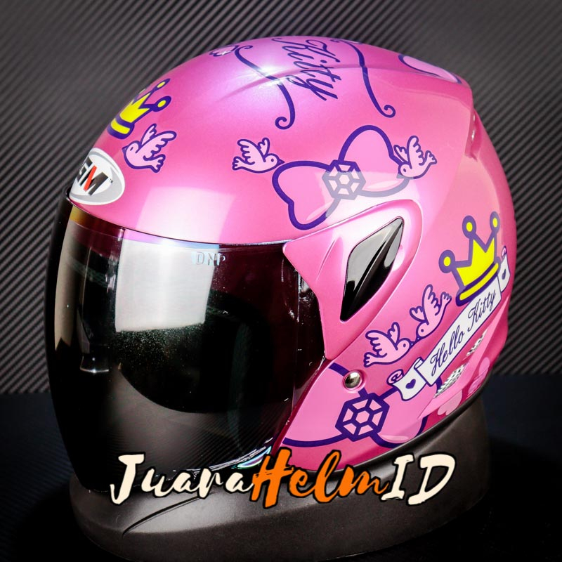 Jual GM HELM EVO TEEN CARTOON HELLO KITTY #5 / PINK / HELM ANAK ...