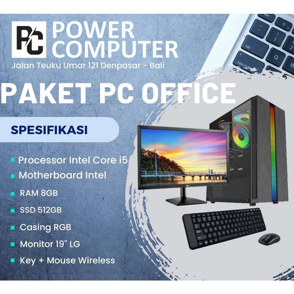 Jual PAKET PC RAKIT CORE I5 OFFICE DAN DESAIN | Shopee Indonesia