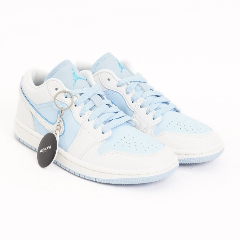 Jual Nike Air Jordan 1 Low WMNS Reverse Ice Blue Original | Shopee ...