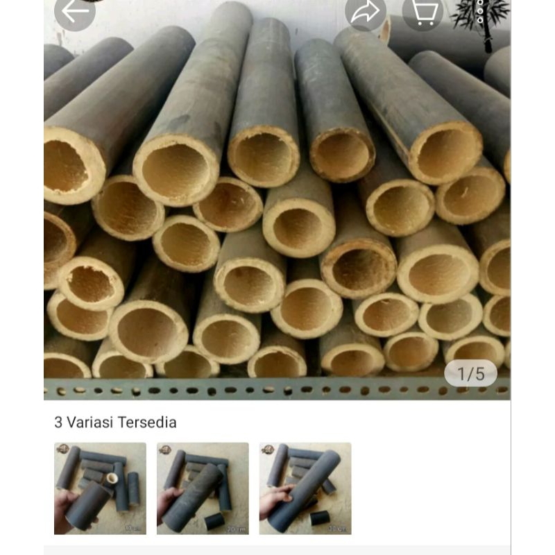 Jual bambu hitam potongan/ bambu wulung | Shopee Indonesia