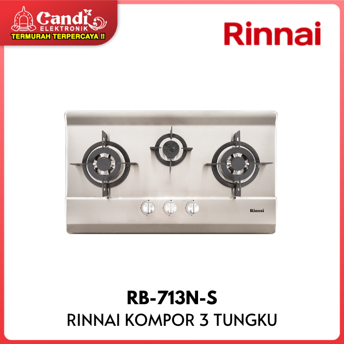 Jual RINNAI Kompor Tanam Gas 3 Tungku RB-713N-S | Shopee Indonesia
