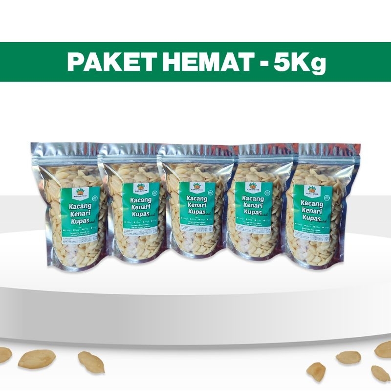 Jual PAKET HEMAT - Termurah isi 5kg Kacang Kenari Kupas Utuh Premium ...