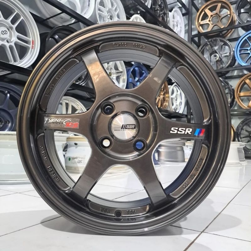 Jual velg mobil ring 15 pcd 4x100 ssr type c et 44/40 velg r15 agay brio calya sigra dll ...