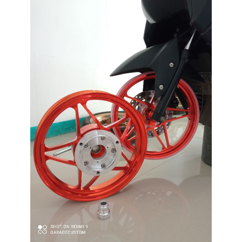 Jual Velg x1r Vario Pnp All nmax & All aerox Warna Oren&hitam Original ...