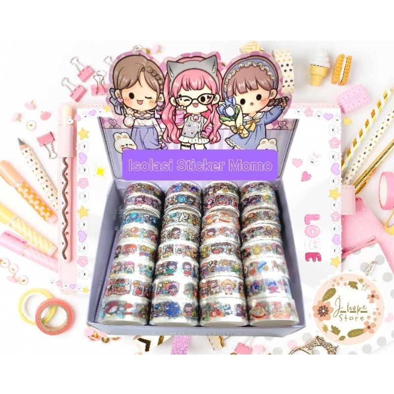 Jual Sticker Isolasi Momo Roll Kecil Lucu Murah | Shopee Indonesia