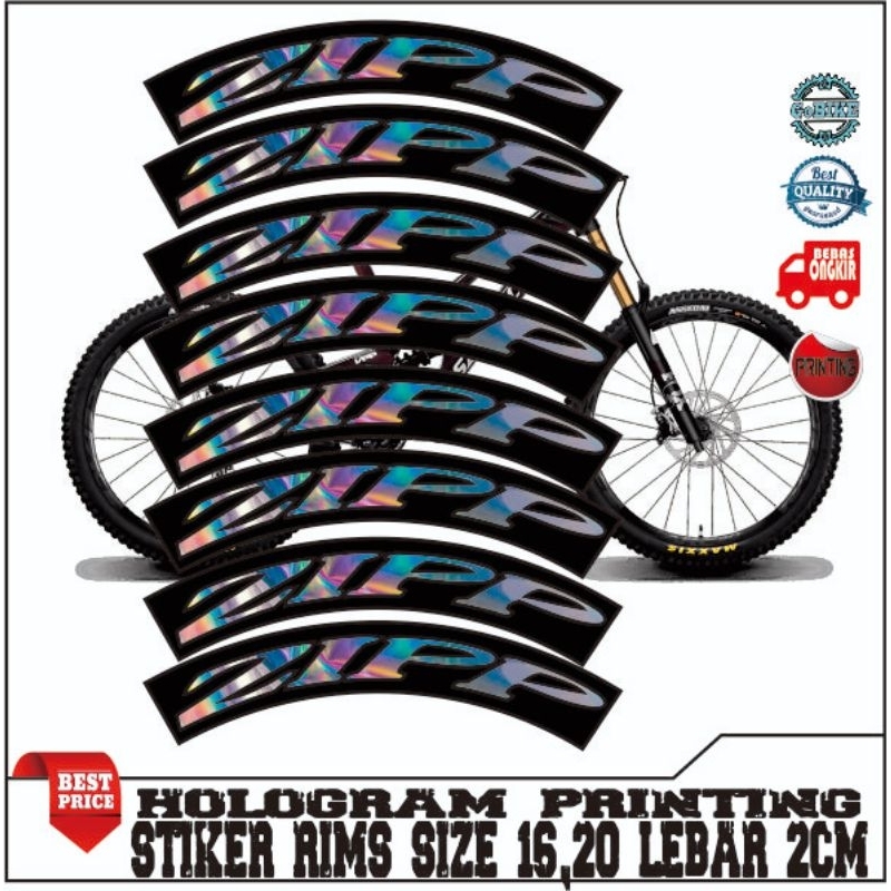 Jual stiker velg zipp decal rims zipp | Shopee Indonesia