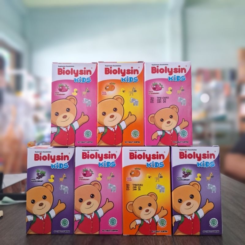 Jual Biolysin Tablet Kunyah Multivitamin Untuk Anak @30 tablet | Shopee ...