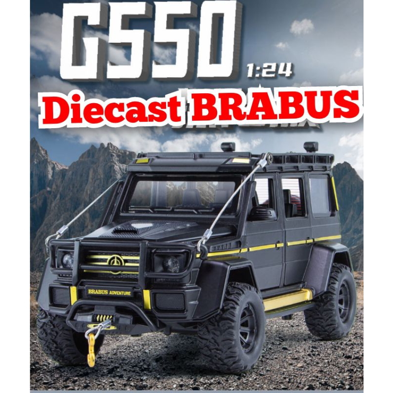 Jual DIECAST MINIATUR MOBIL PAJANGAN BRABUS G 550 SKALA1:24 BODY LOGAM ...