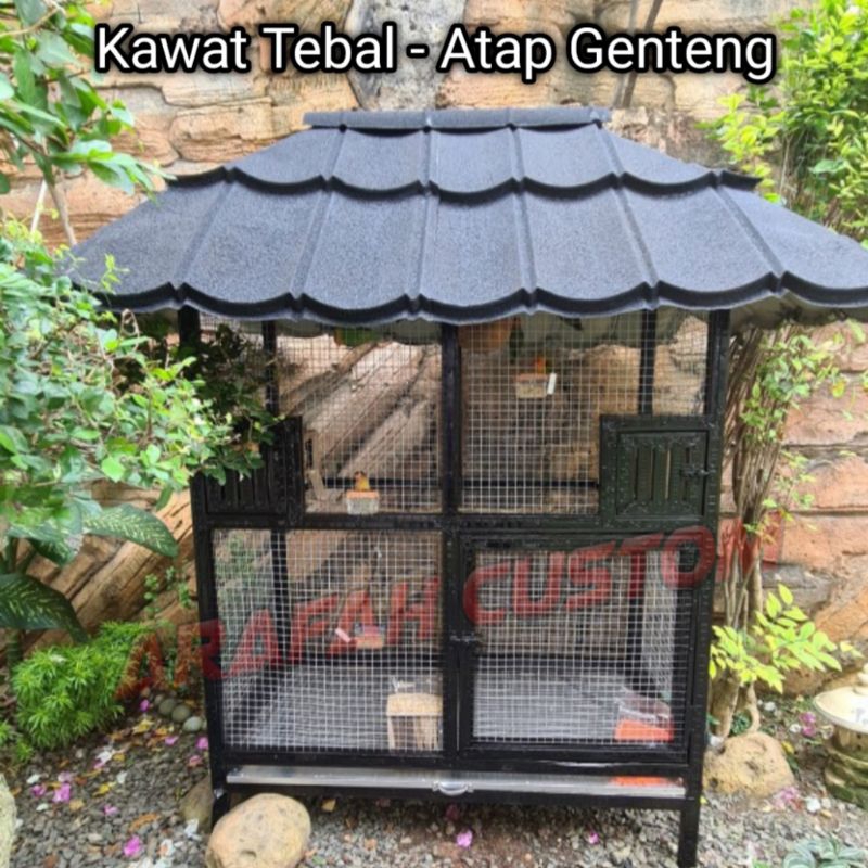 Jual Sangkar Kandang Ternak Koloni Besar Kawat Tebal Atap Genteng ...