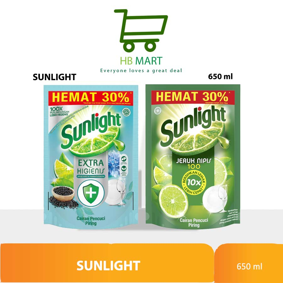Jual SUNLIGHT JERUK NIPIS / EXTRA 100 REFILL POUCH PENCUCI PIRING 650ML | Shopee Indonesia
