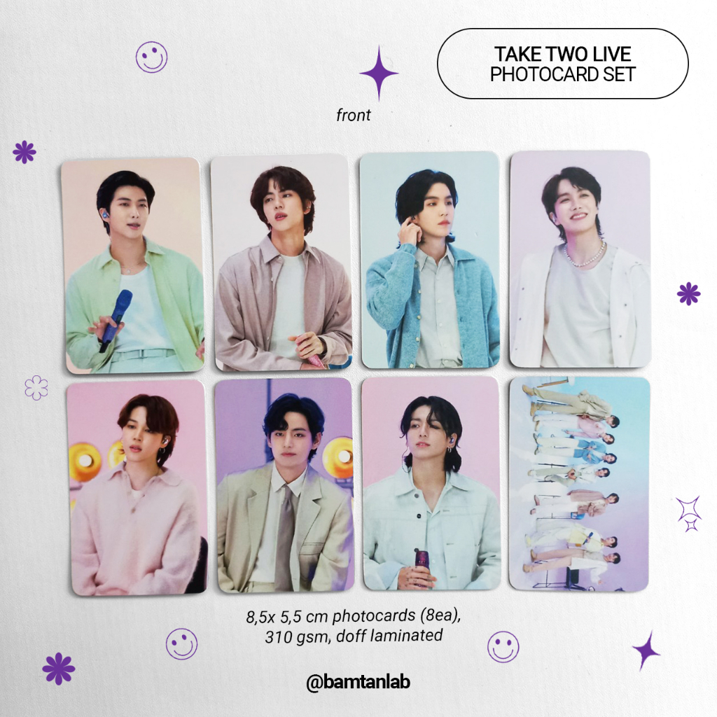 Jual PC PHOTOCARD 'BTS TAKE TWO LIVE' (8 PHOTOCARD + PHOTOCARD HOLDER ...