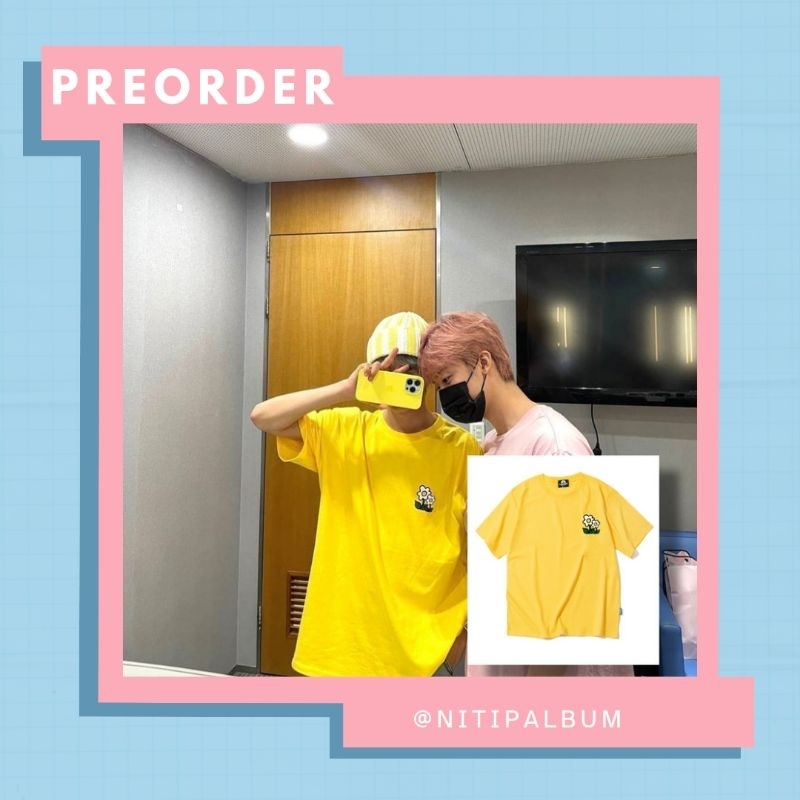 Jual [PO] TRIPSHION - DUOBLE FLOWER LOGO T SHIRT WORN BY NCT RENJUN ...