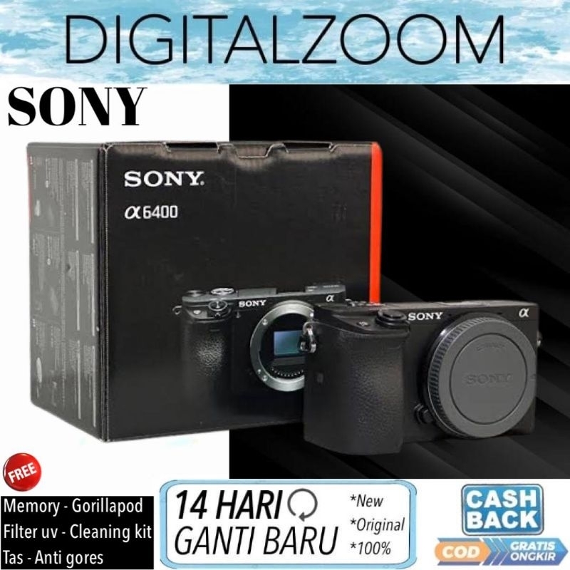 Jual Sony A6400 Body Only / Sony Alpha A6400 Body Garansi Resmi | Shopee Indonesia
