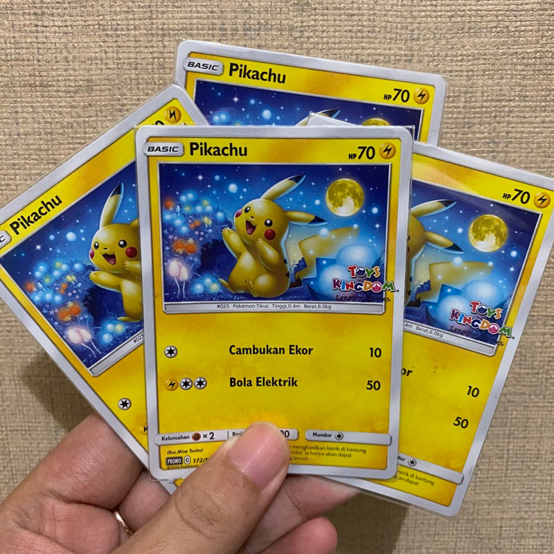 Jual Kartu Pokemon TCG Pikachu Toys Kingdom Indonesia | Shopee Indonesia